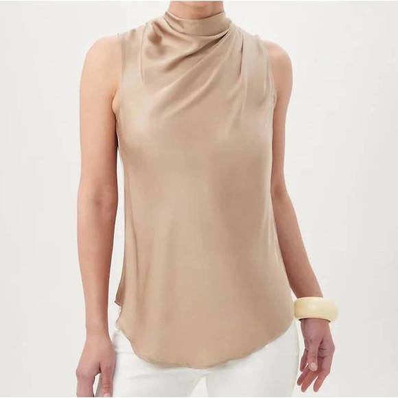 Trina Turk | Tops | New Trina Turk Lenaya Top In Gold | Poshmark